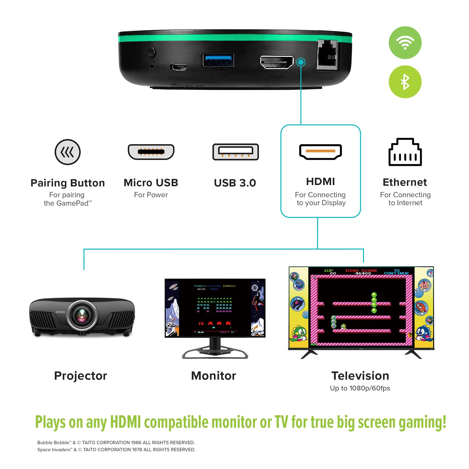 Legends Gamer Pro, Deluxe Table Top Arcade Game Machine, Home Arcade, Classic Retro Video Games, 150 Licensed Arcade & Games, Includes Action Fighting Puzzle Sports & More, WiFi Connectivity