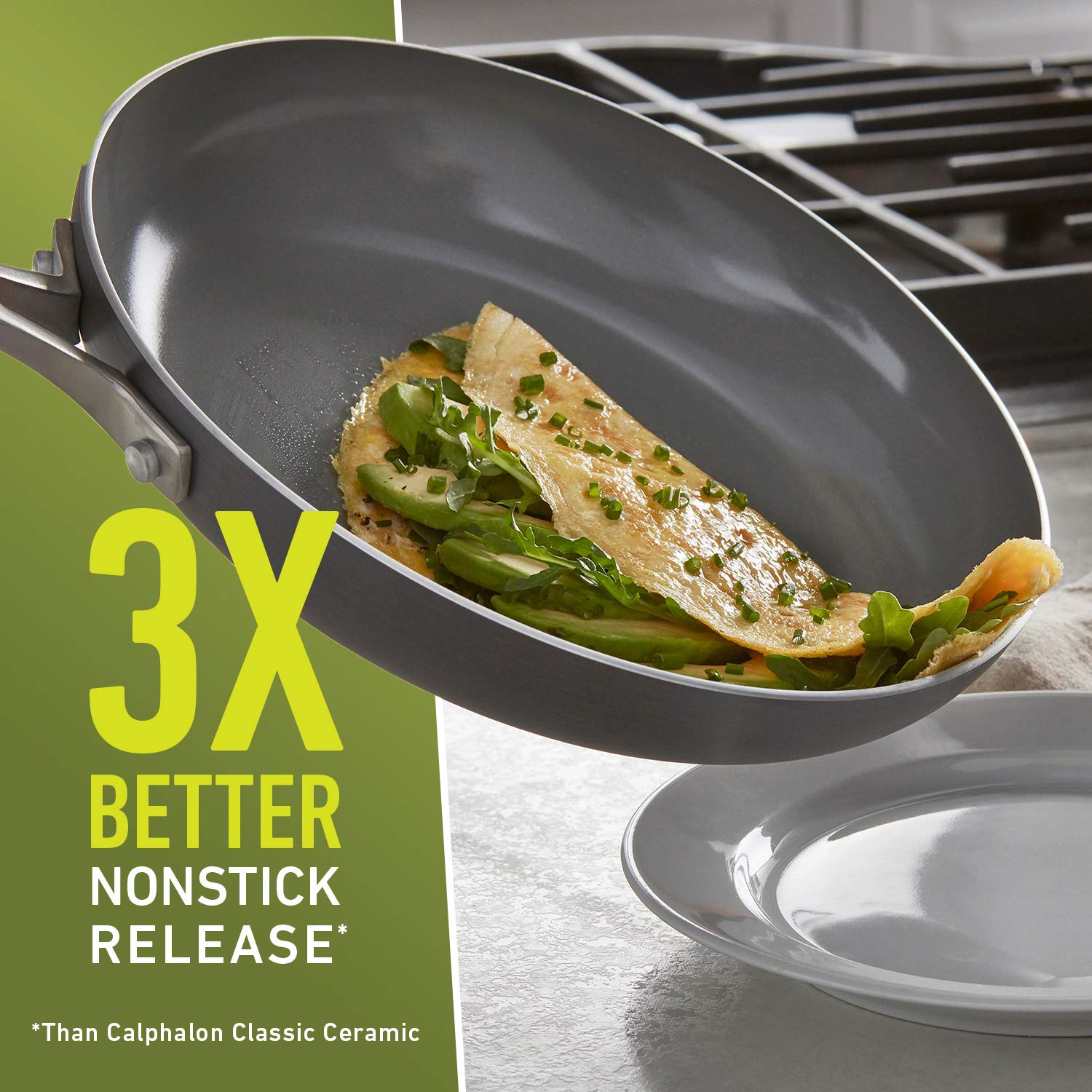 Calphalon 11-Piece Pots and Pans Set, Oil-Infused Ceramic Cookware with Stay-Cool Handles, PTFE- and PFOA-Free, Dark Grey & Baking Sheets, Nonstick Baking Pans Set