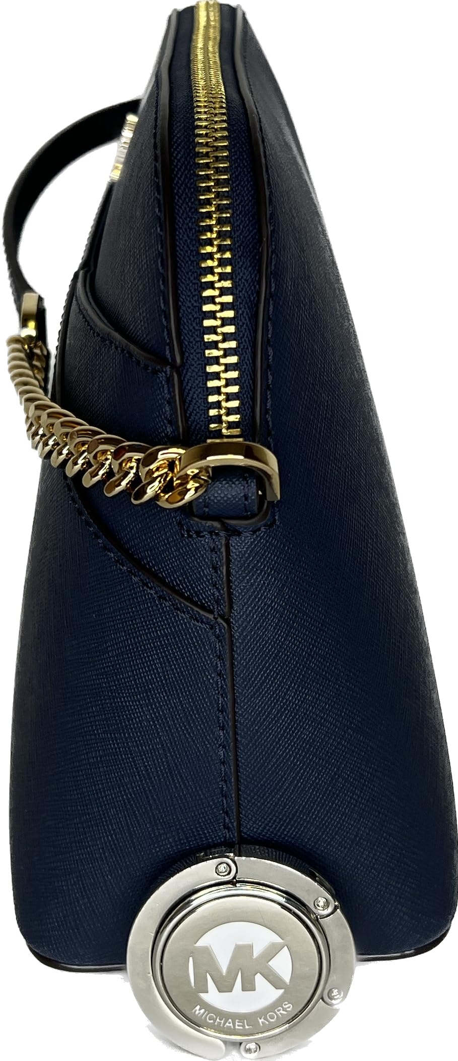 Michael Kors MICHAEL Michael Kors Jet Set Travel MD Dome XCross Crossbody bundled with SM TZ Coinpouch Purse Hook (Pink)