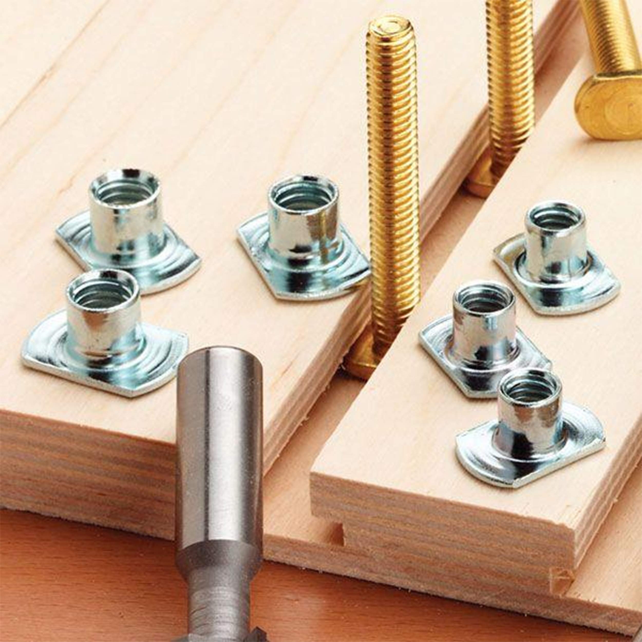 WOODRIVER T-Bolts, 1/4"-20 x 3-1/2" (10)