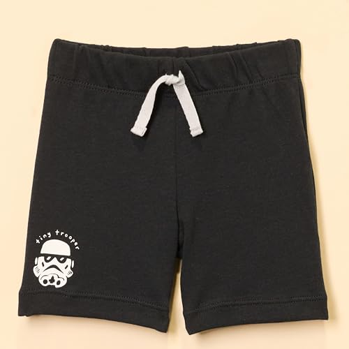 Amazon Essentials Disney | Marvel | Star Wars Baby Boys' Shorts, Pack of 3, Star Wars Tiny Trooper, 24 Months