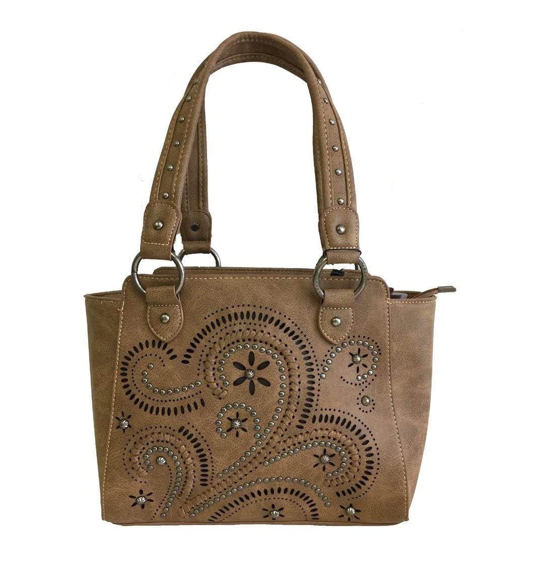 Montana West MW250G-8250 Concealed Handgun Collection Handbag Brown