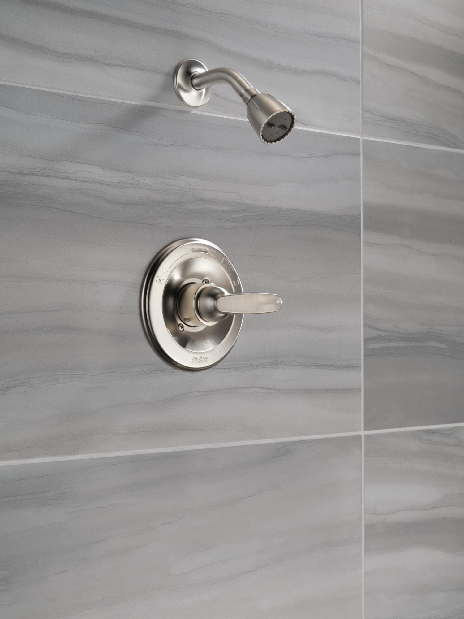 Delta Faucet Foundations Chrome Shower Faucet Set with 2-Spray Chrome Shower Head, Shower Trim Kit, Shower Faucet Sets Complete, Chrome BT13210 (Valve Not Included)