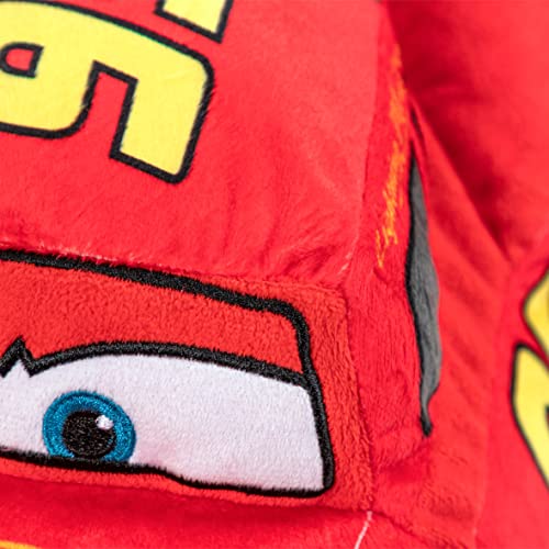 Disney Pixar Cars 3 Plush Stuffed Lightning Mcqueen Red Pillow Buddy - Kids Super Soft Polyester Microfiber, 17 inch (Official Disney Pixar Product)