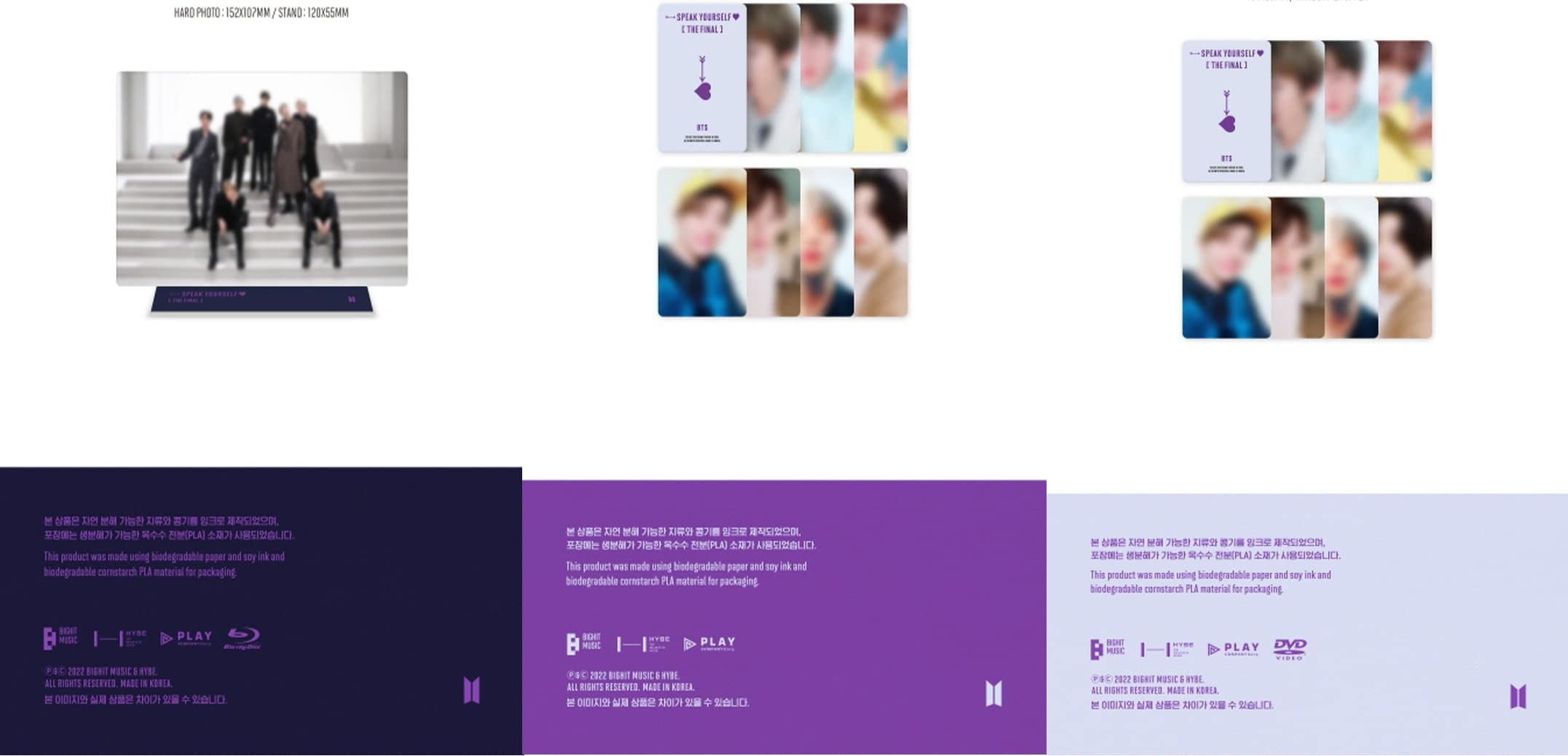 BTS BTS WORLD TOUR LOVE YOURSELF : SPEAK YOURSELF THE FINAL Contents+Photobook+POB+Tracking (SET(Blu-ray+DIGITAL CODE+DVD))