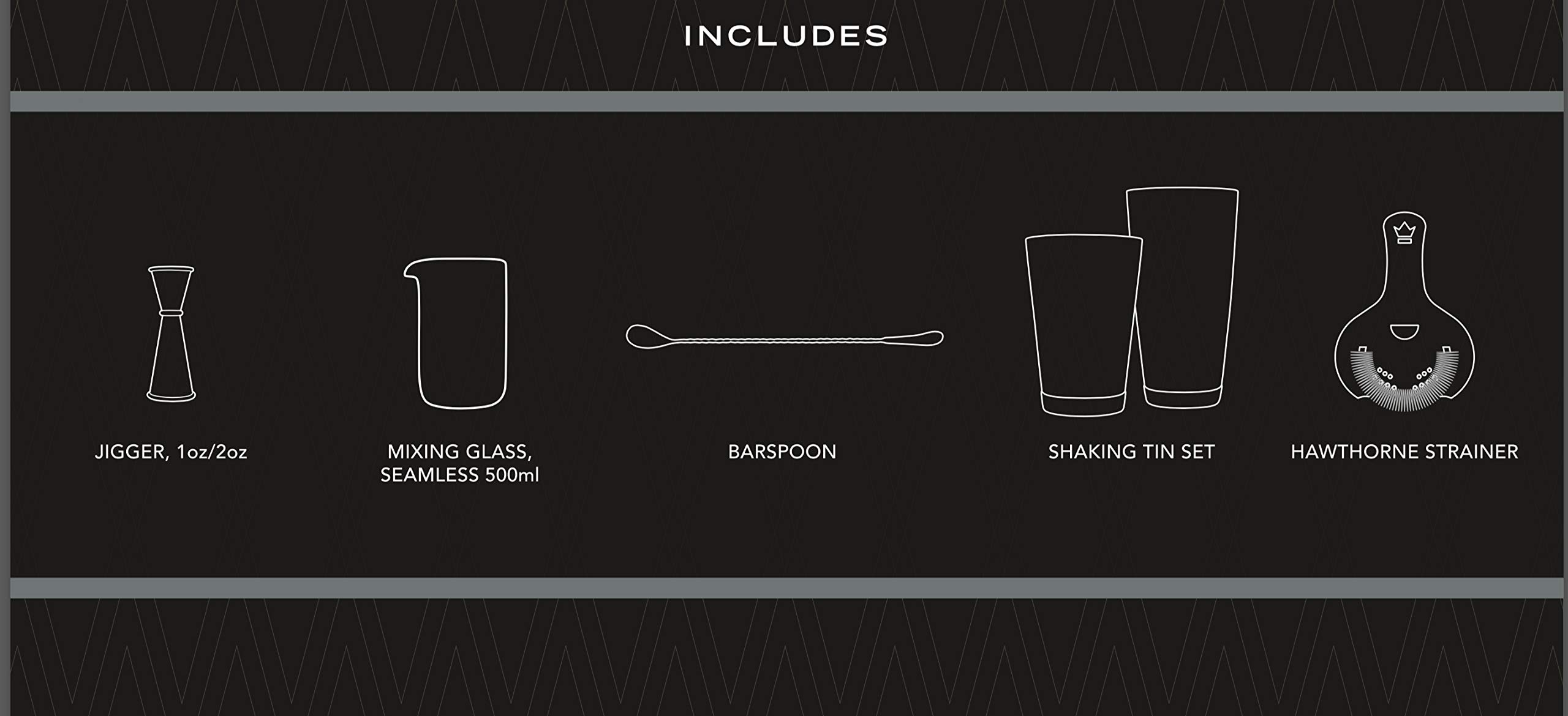 Cocktail Kingdom® Essential Cocktail Set - Stainless Steel