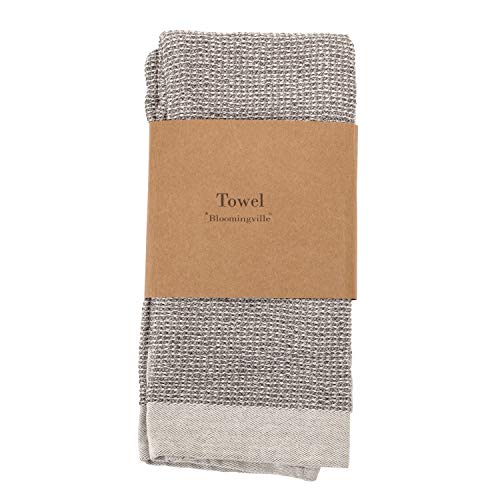 Bloomingville Cotton Waffle Weave Tea Towels (Set of 2), Grey, 2 Count