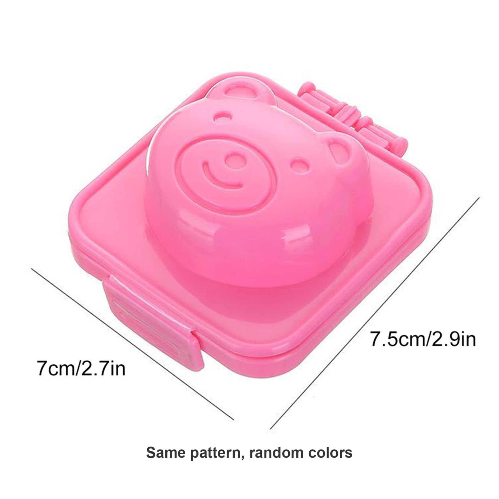 Boiled Egg Mould,6PcsHard Boiled Egg Mold,Fish Car Heart Shape Onigiri Mold,3D Rice Ball Maker, Plastic Egg Shaper DIY Tools Bento Accessories, Random Color