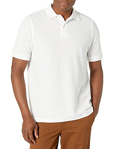 Lee mens Classic Polo Shirt, White, Medium US