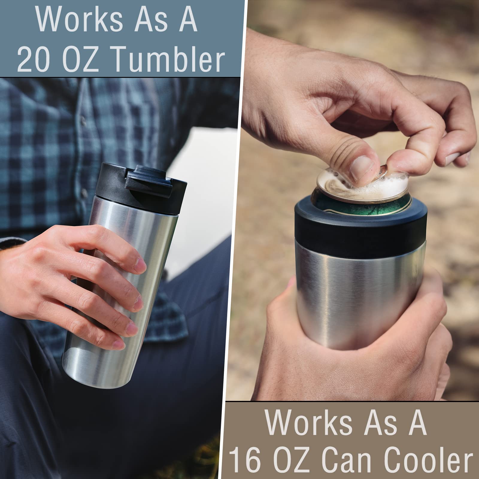 Cocktail Shaker with Measuring System - Signice 20 Oz Vacuum Insulated Martini Shaker Stainless Steel Margarita Drink Shaker Mixer for Bartender,100% Leak Proof