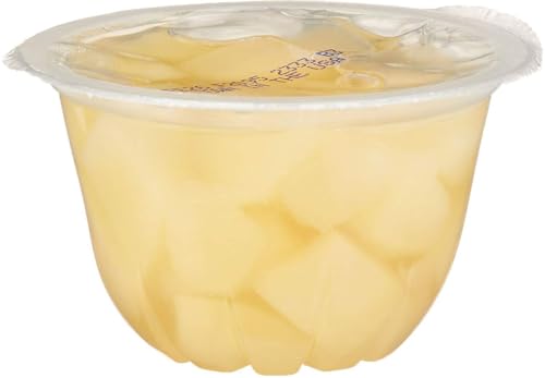 Amazon Fresh, Diced Pears in White Grape and Lemon Juice, 4 Oz Bowls (Pack of 4) (Previously Happy Belly, Packaging May Vary)