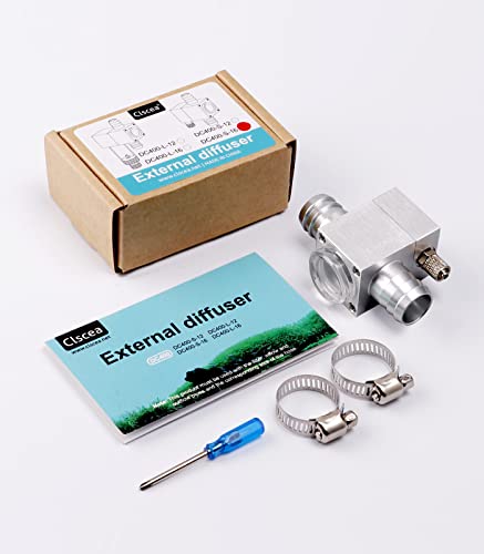 Clscea External Inline CO2 Diffuser Atomizer Aluminum Alloy for Planted Aquarium 16 mm