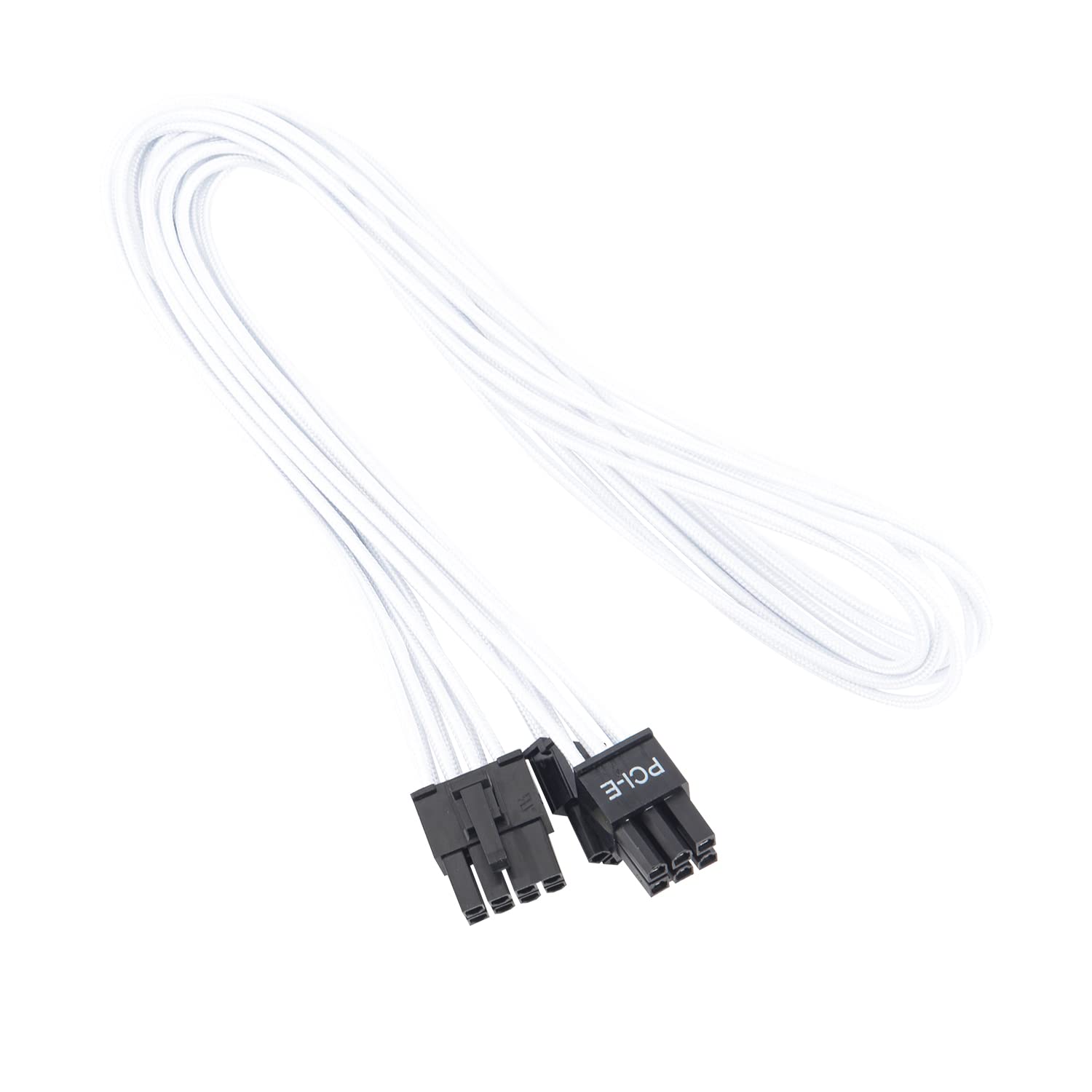 OUCAXIA PSU 8 Pin to 6+2 Pin PCIE Sleeved Cable, Male to Male GPU Cable for Seasonic Focus Prime ASUS ROG Thor Strix Modular Power Supply (65cm)