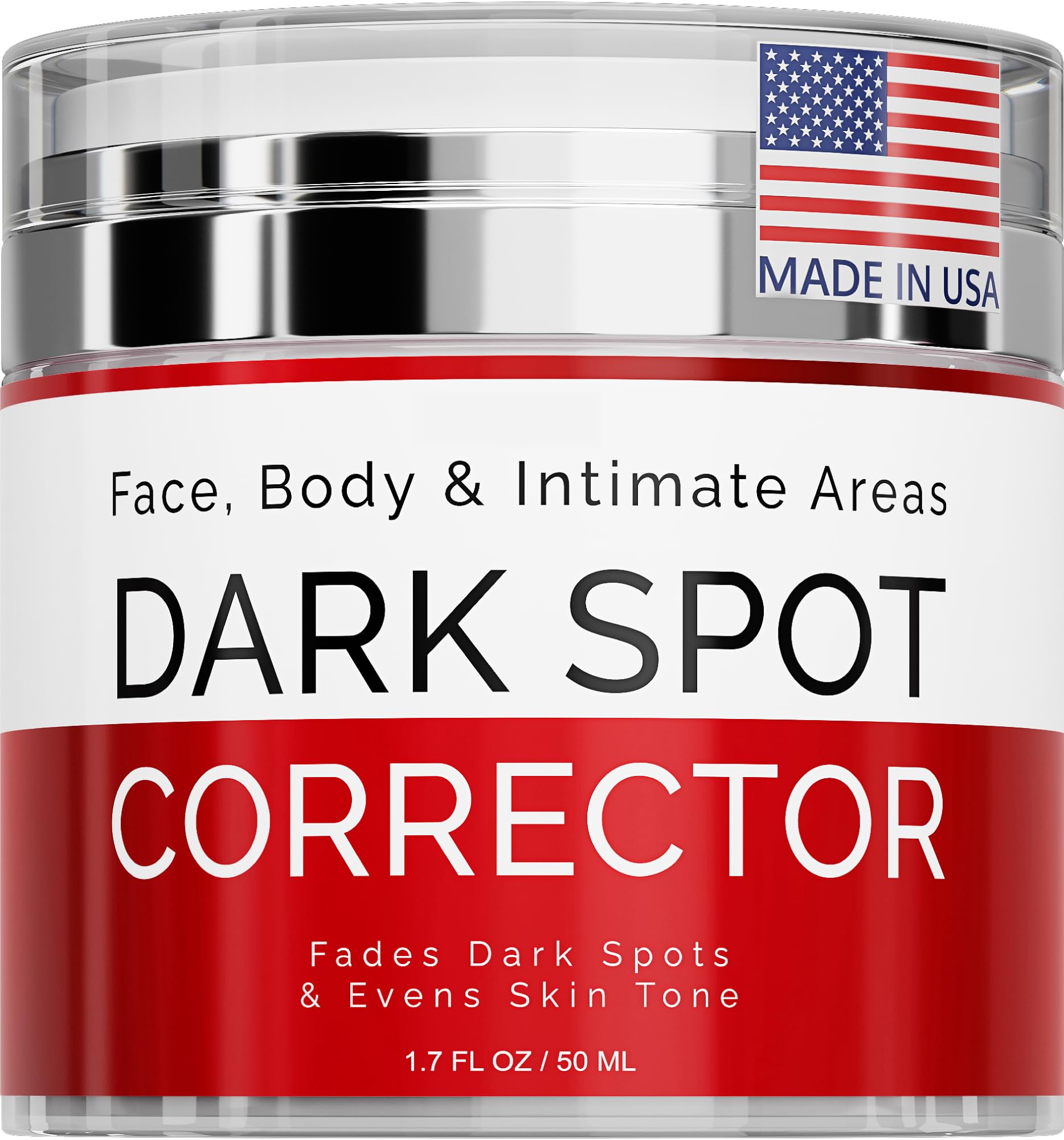 Lariola Dark Spot Remover for Face and Body, Intimate and Sensitive Areas - Dark Spot Corrector Treatment - Underarm Cream With Mulberry & Hyaluronic Acid - All Skin Types - for Women and Men - 1.7 oz