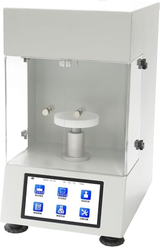 CNYST Du Nouy Ring Tensiometer Surface Tension Meter Tester with Platinum Ring Method 0-1000mN/m Support Data Storage Password Management Function Real-time Measurement Curve