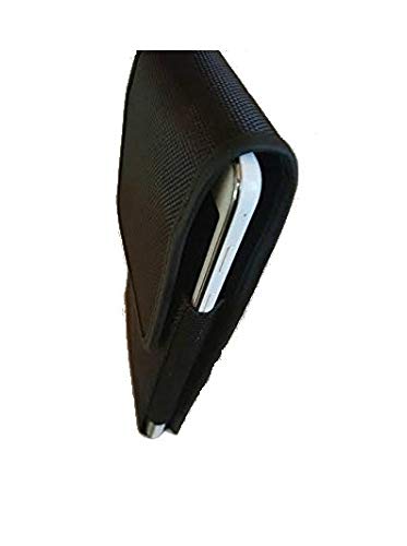 Mgbca Nylon, Tablet Sleeve Pouch, Extended Vertical Black Holster Pouch Case W/Fixed Belt Clip fits Amazon Kindle Fire 6.0 Inch 4th Gen Tablet