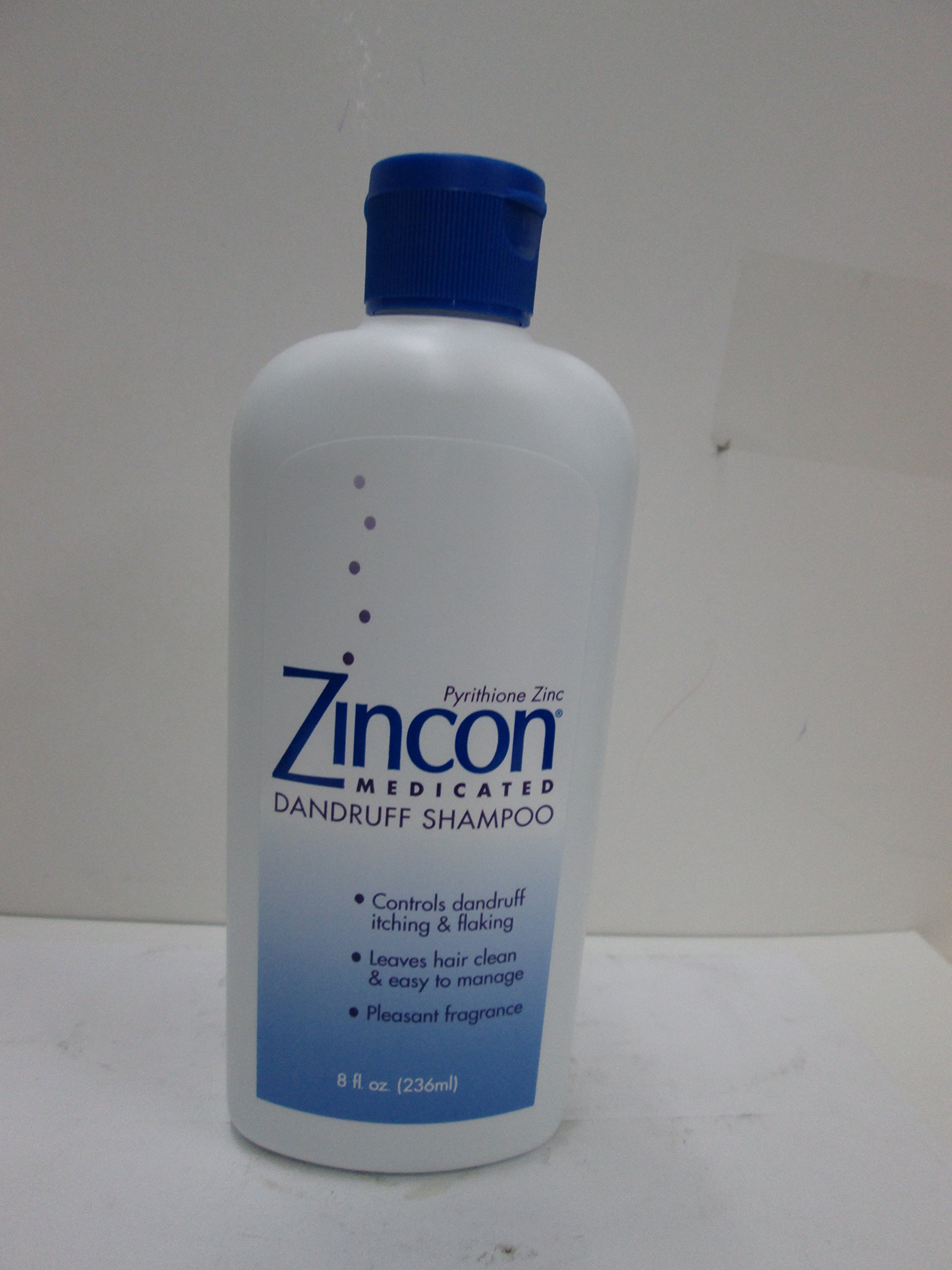 Zincon Medicated Dandruff Shampoo 8 oz (Pack of 3)