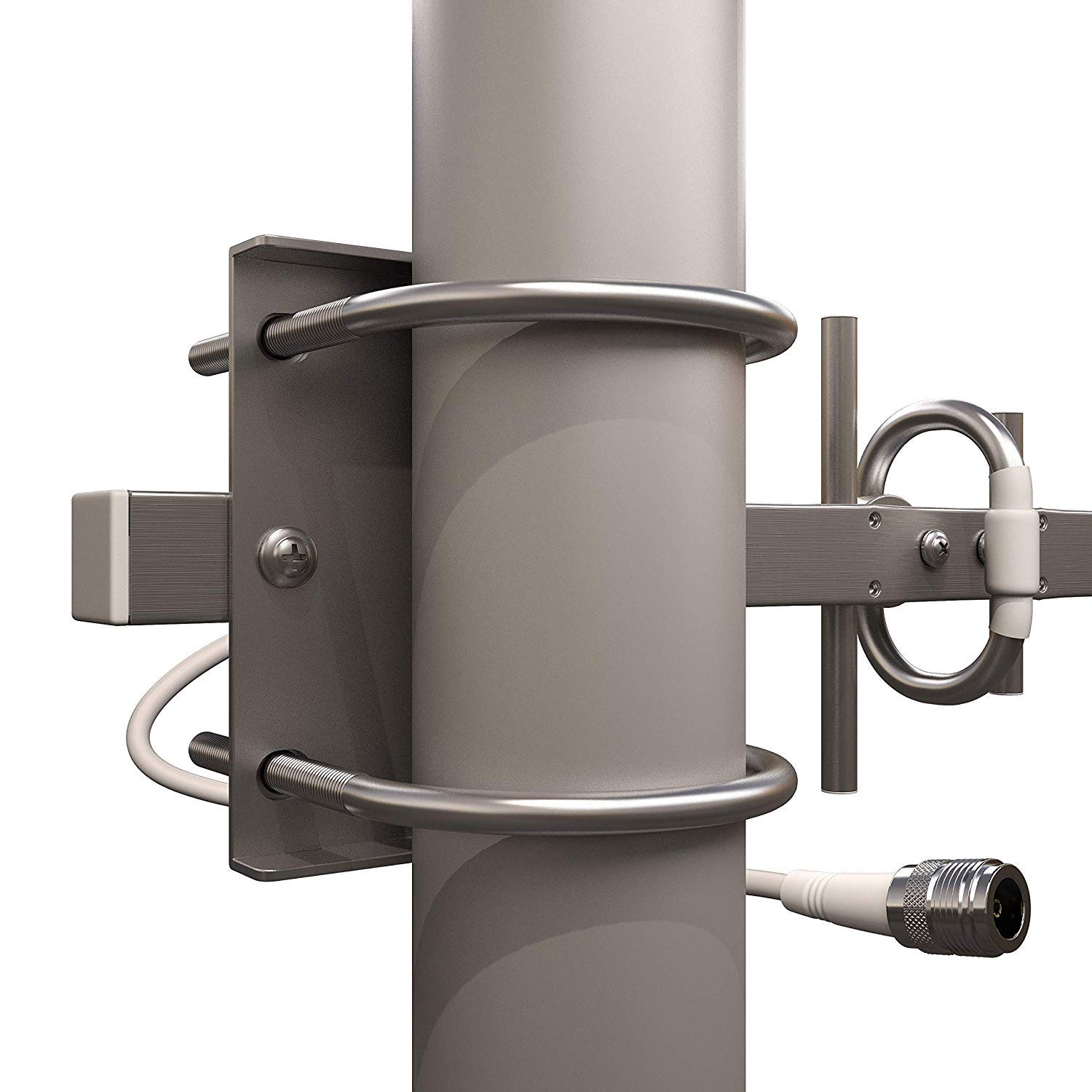 Tupavco TP513 Yagi WiFi Antenna 2.4GHz (17dBi) Outdoor Directional Signal (H:25° V:24°) Long Distance Range (High-Gain Weatherproof) Wireless Network (Pole Mount) N-Female Pigtail Connector