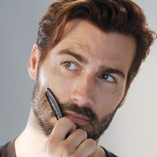 Tweezerman G.E.A.R. Moustache Scissors and Comb Model No. 72031-MG, Black