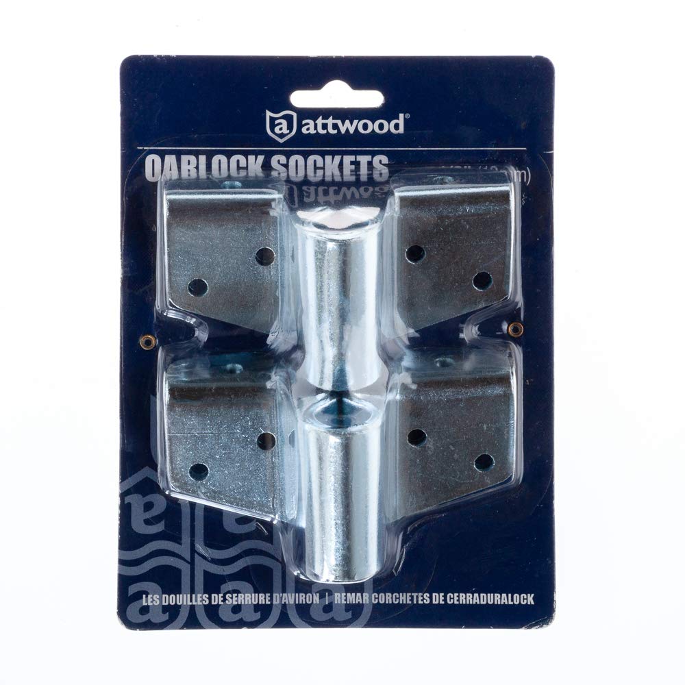 Attwood 9149-6 Rowboat Oar Lock - Pair - 1/2 Inch Shank
