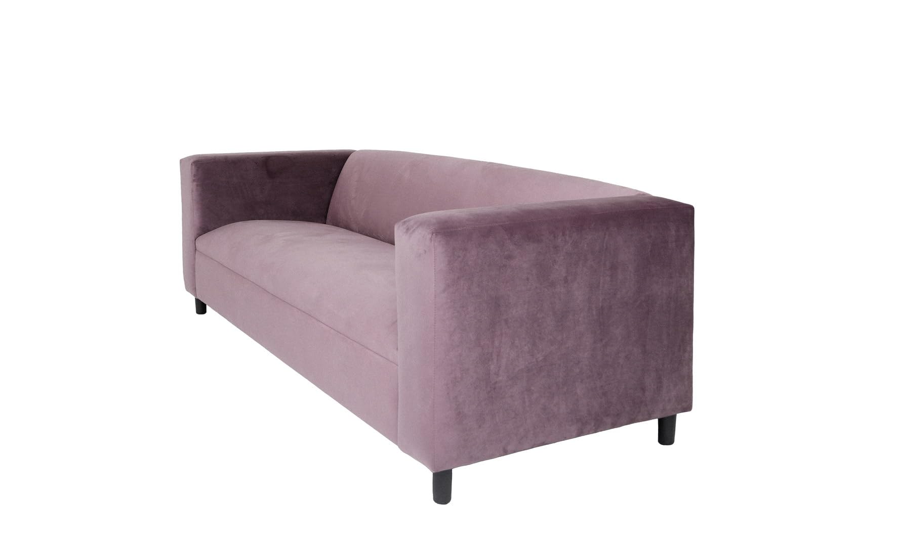 Coast to Coast Sofas Broadway Velvet Sofa for Living Room, Modern 3-Seater Sofas Couches for Bedroom, Office, and Apartment with Solid Wood Frame (Lavender)