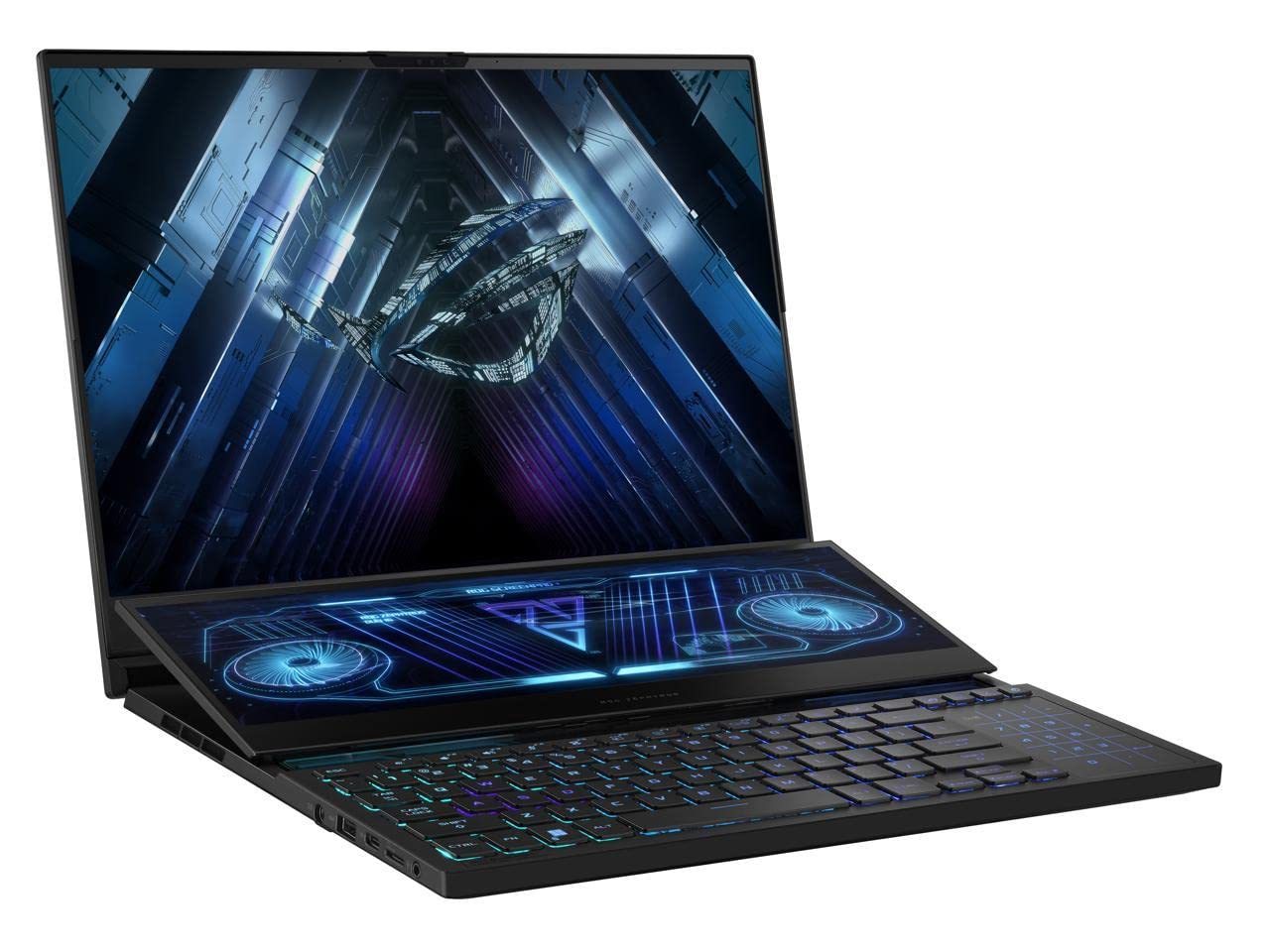 ASUS ROG Zephyrus Duo 16 GX650 GX 16.0" 240Hz WQXGA Gaming Laptop (AMD Ryzen 9 7945HX 16-Core, 64GB DDR5, 2x4TB PCIe SSD RAID 0, GeForce RTX 4080 12GB, Per Key RGB KYB, Win11P) w/Dockztorm Dock