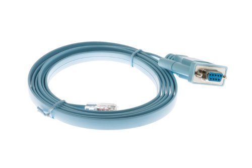 RW RoutersWholesale CAB-CONSOLE-RJ45 - DB9 to RJ45 Console Cable, 6 Ft for Cisco