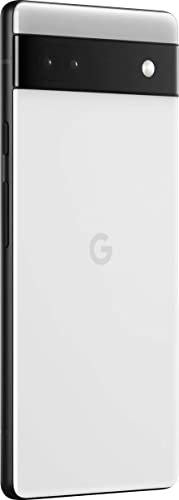 Google Pixel 6A 5G 128GB 6GB RAM Factory Unlocked (GSM Only | No CDMA - not Compatible with Verizon/Sprint) Global Version - Chalk