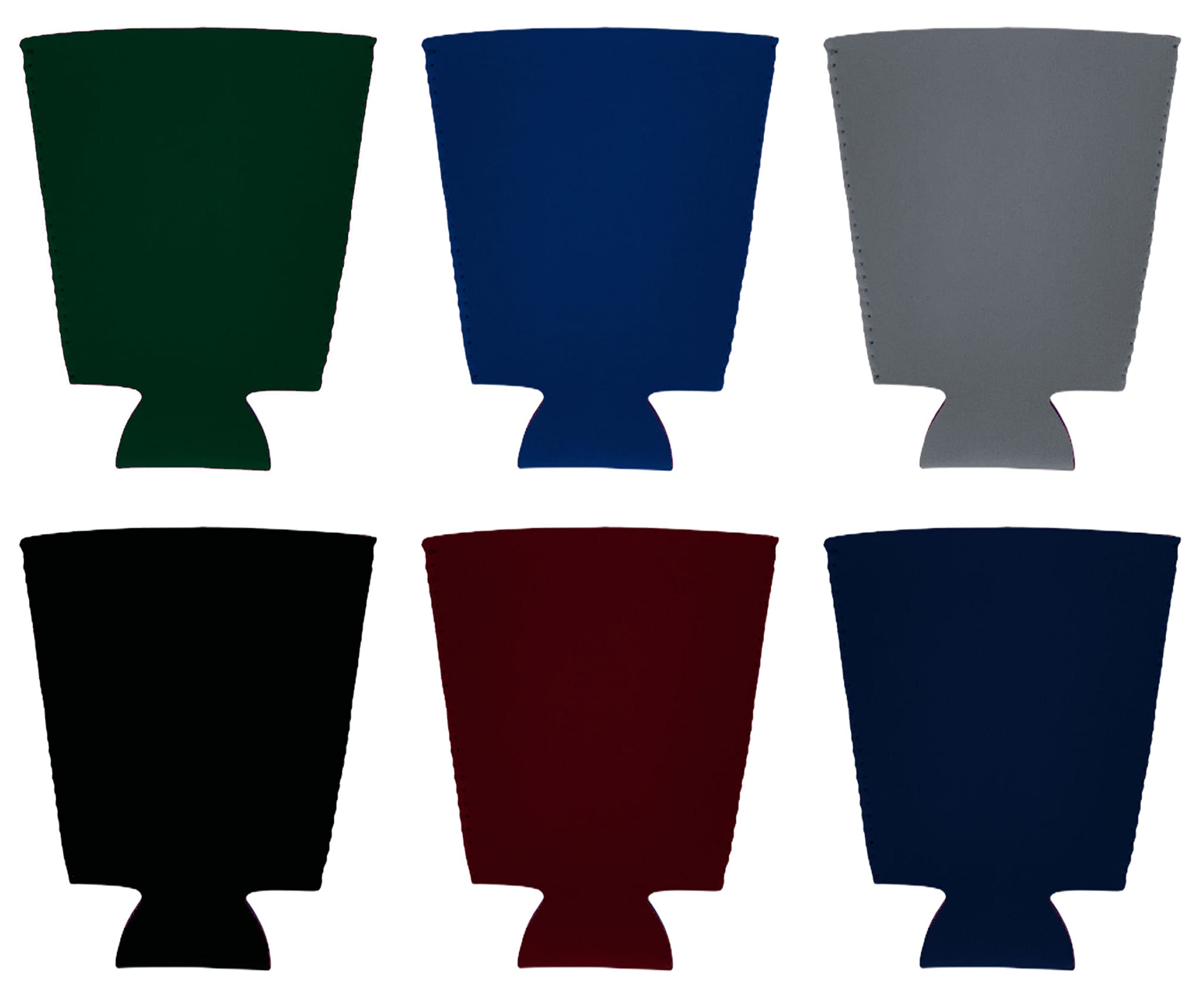 Blank Neoprene Pint Glass Coolie (Variety Color 6 Pack)