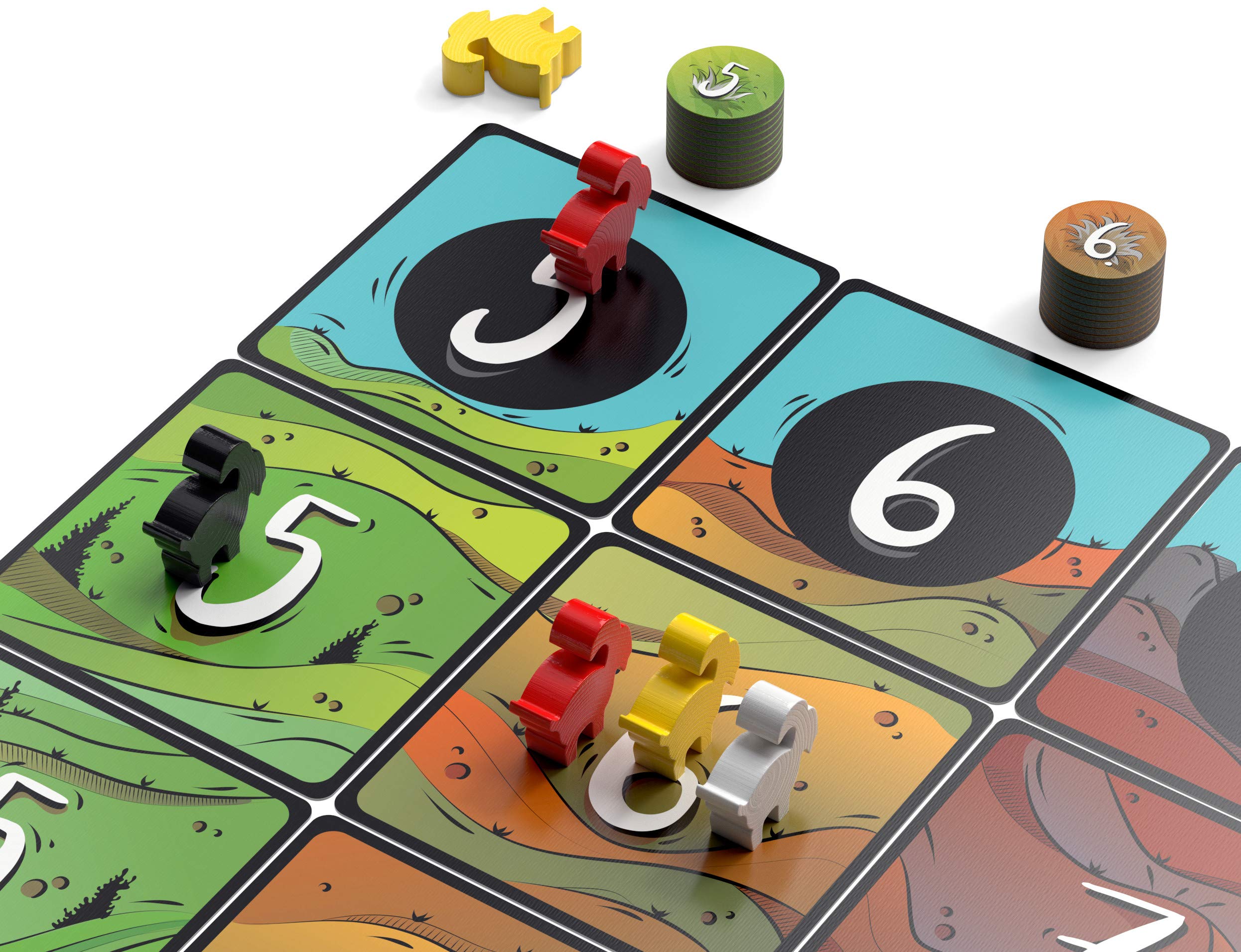 Mountain Goats - Board Game - 2 to 4 Players - 20 Minute Play Time