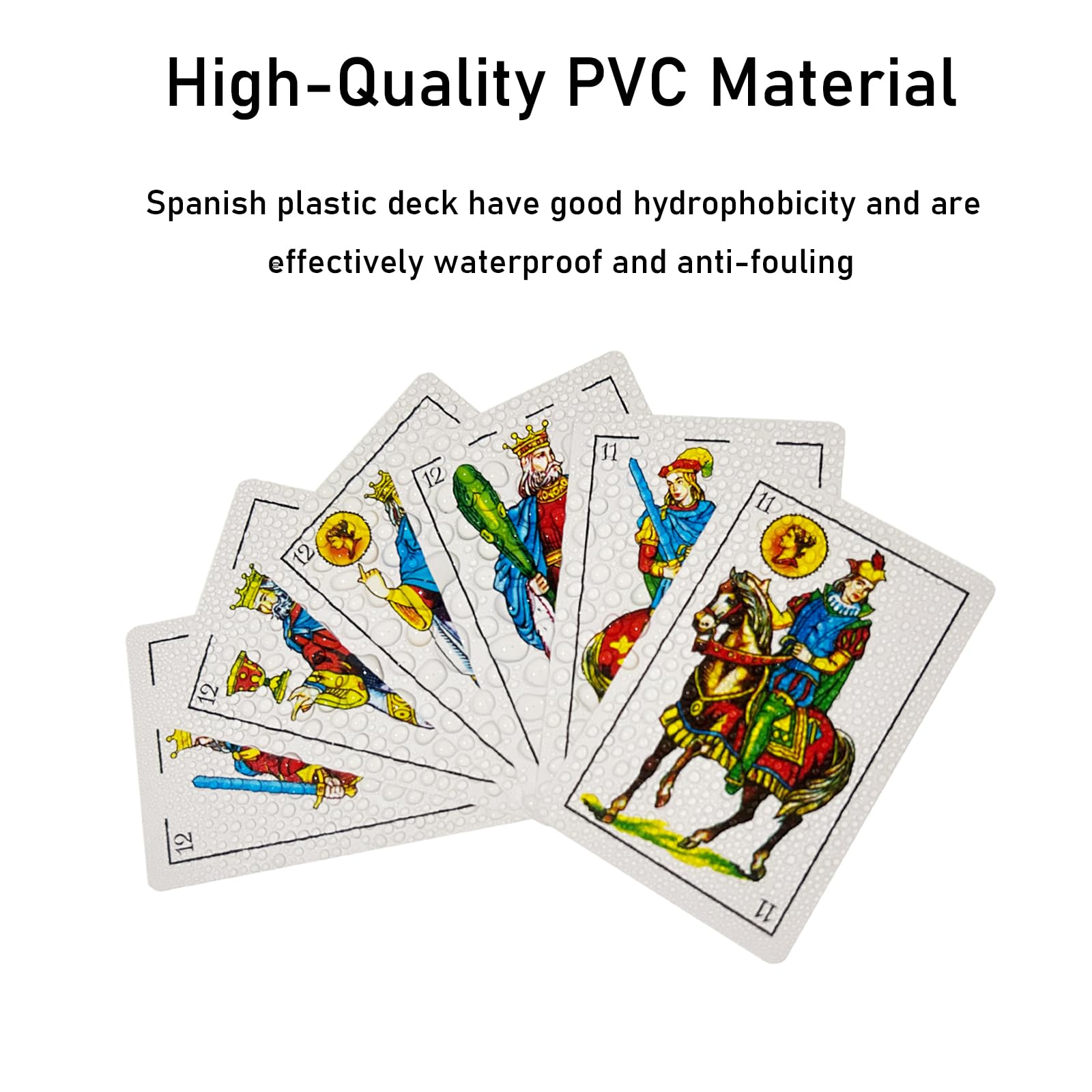 Spanish Playing Cards, Barajas Españolas Originales, Cartas Españolas Originales, Briscas Cards Puerto Rico,Mexican Playing Cards, Mexican Card Game, Spanish Cards Deck (Red + Blue)