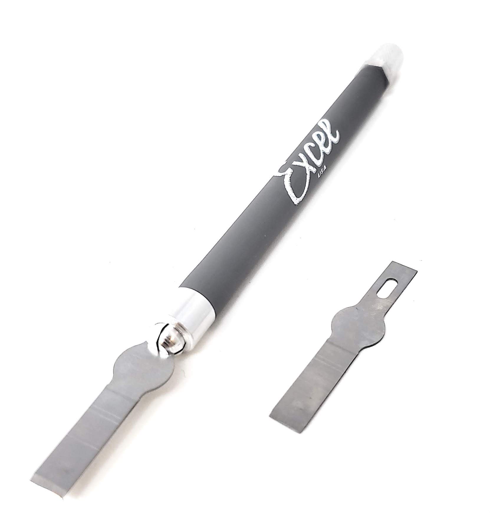 Excel Blades Chisel Replacement Blades, Set of 50 Carbon Steel Blades for Precision Cutting & Trimming, Multi-Purpose Professional, Hobby, and Crafting Tools