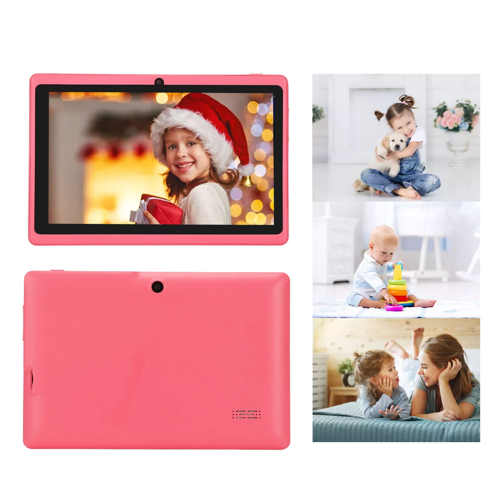 CHICIRIS Kids Tablet, Support 32GB Memory Card Kids Tablet 1GB RAM 8GB ROM 7 Inch for Work for Travel (US Plug)
