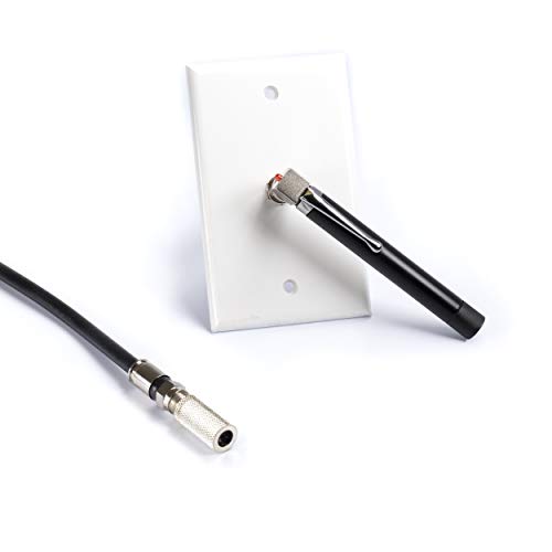 Coaxial (Coax) Pocket Continuity Tester (Tracer) with Voltage Toner (Sound) and Barrel Connector Bundle, for Testing, Labeling, and Identifying coaxial Lines - Long - Pocket Toner
