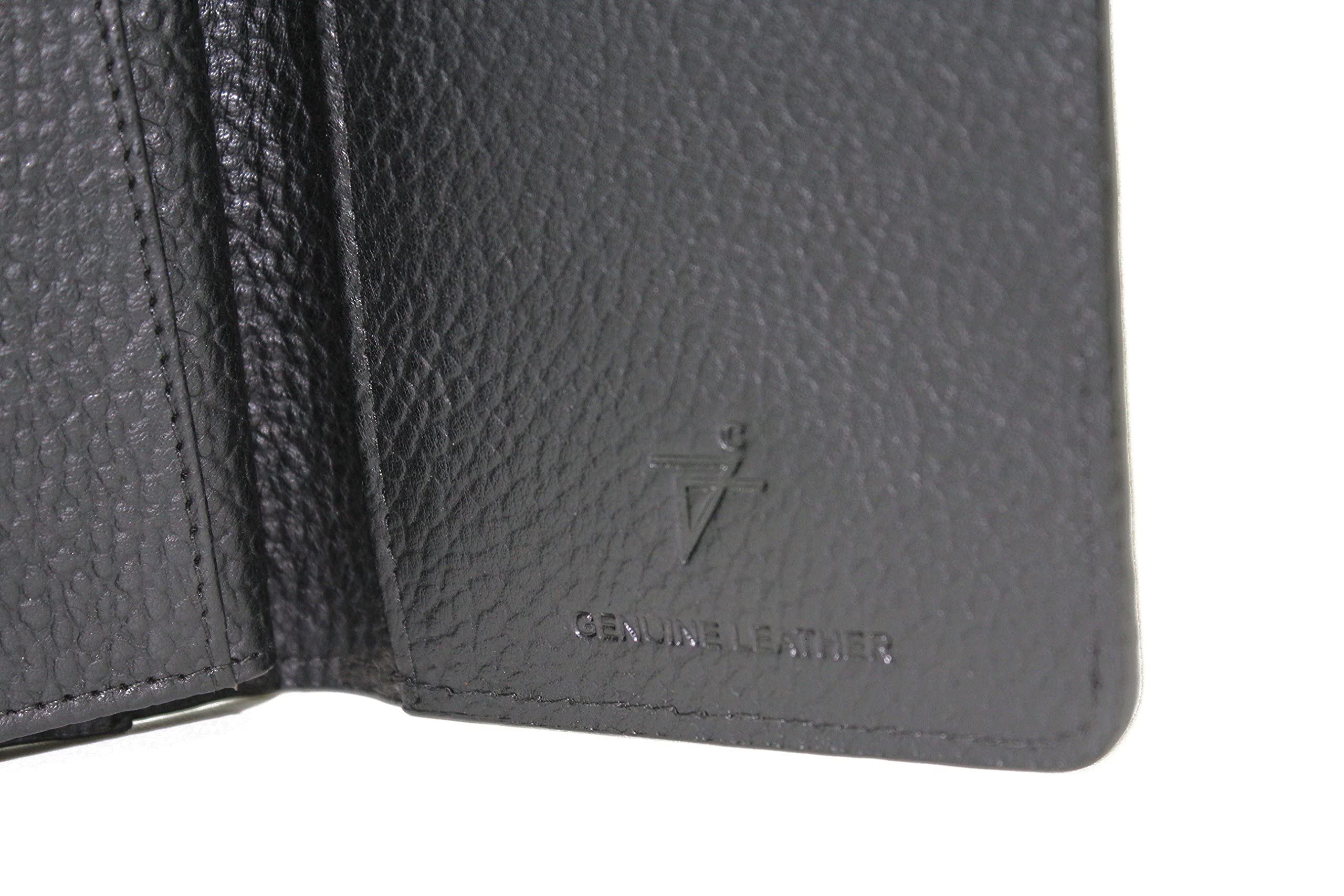 Juzar Tapal Collection Bifold Leather Wallet for Men with ID Window and Zipper Pocket, RFID Blocking, Thick and Durable Credit Card Holder (J277LCB-Long Chain Wallet)