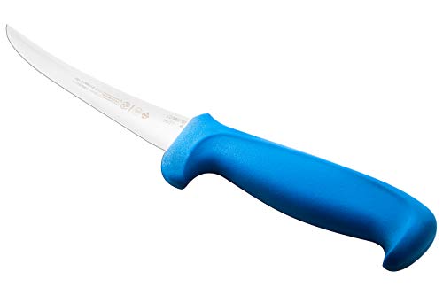 Mundial B5607-6 6-Inch Curved Semi-Stiff, Blue Boning Knife, 6"