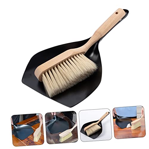 BESTonZON Mini Brush 3 sets Home Cleaning Accessory Kits Kitchen Broom Litter Pan and Household for of Table Dustpan Desktop Whisk Necessities Cat Brush Convenient Mini Multi-function Cleaning Brushes
