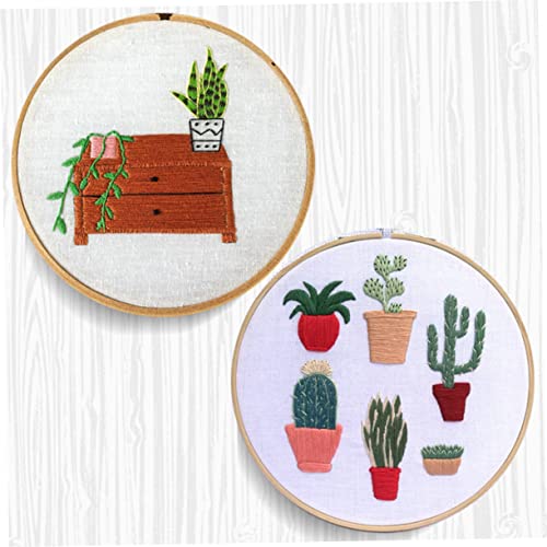 BETOOKY 1 Set Starter Punch Needle Kit Piecing Thread Cross Painting Cross Stitching Thread Cross Starter Kit Ornament Kits Cross Stitching Material Kit Embroidery White Child Household
