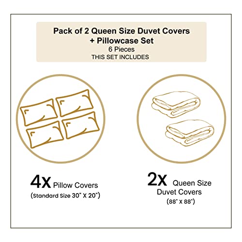 Ambesonne Yellow Submarine Duvet Cover Sets, Underwater Life Theme Pattern Submarines Whales and Crabs Print, Bedding Set with 2 Duvet Covers & 4 Pillowcases, 2 Pack Queen Size, Aqua and Mustard