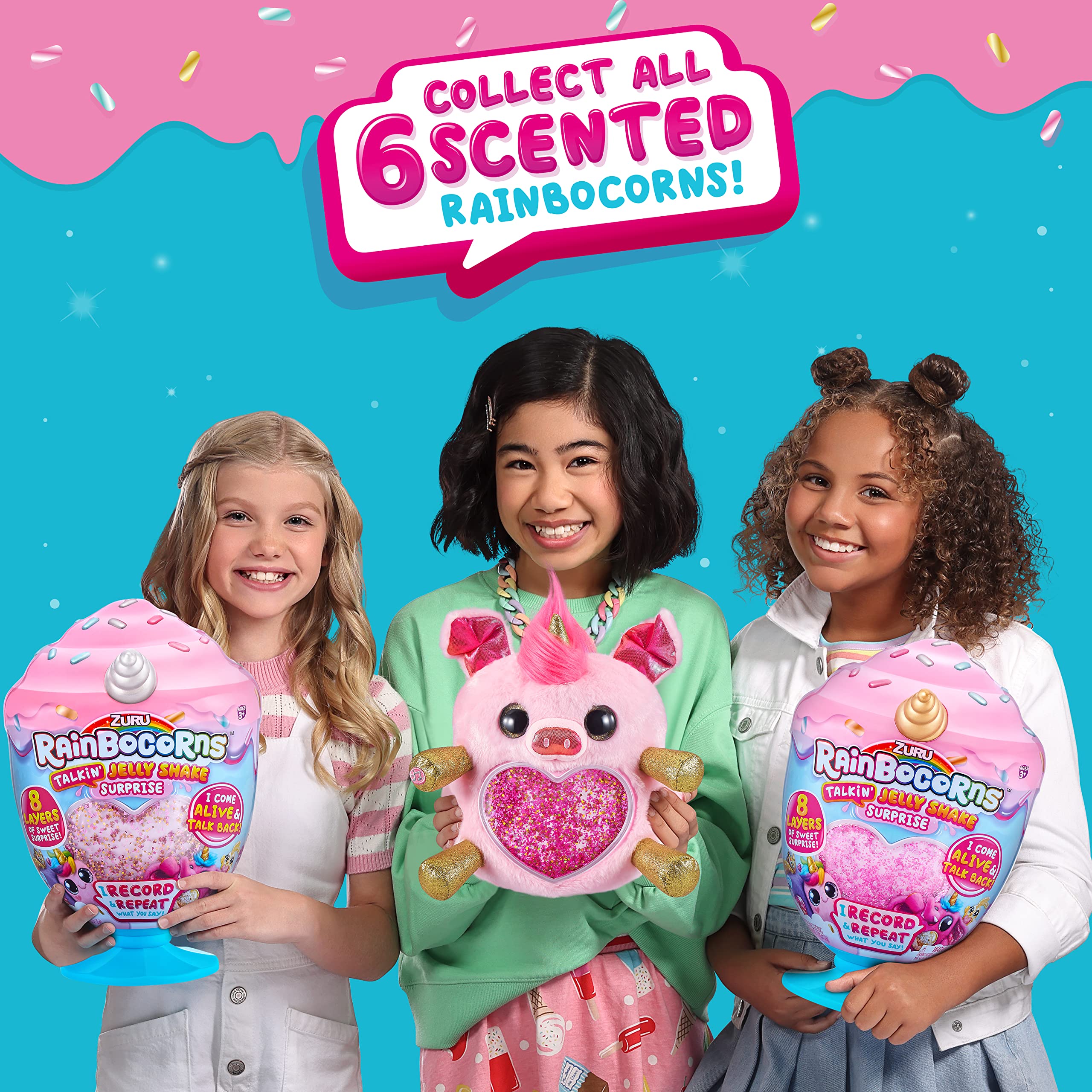 Rainbocorns Jelly Shake Surprise Series 2 Koala by ZURU Cuddle Plush Scented Stuffed Animal, Slime Mix, Talkback Feature and More, Ages 3+ (Koala)