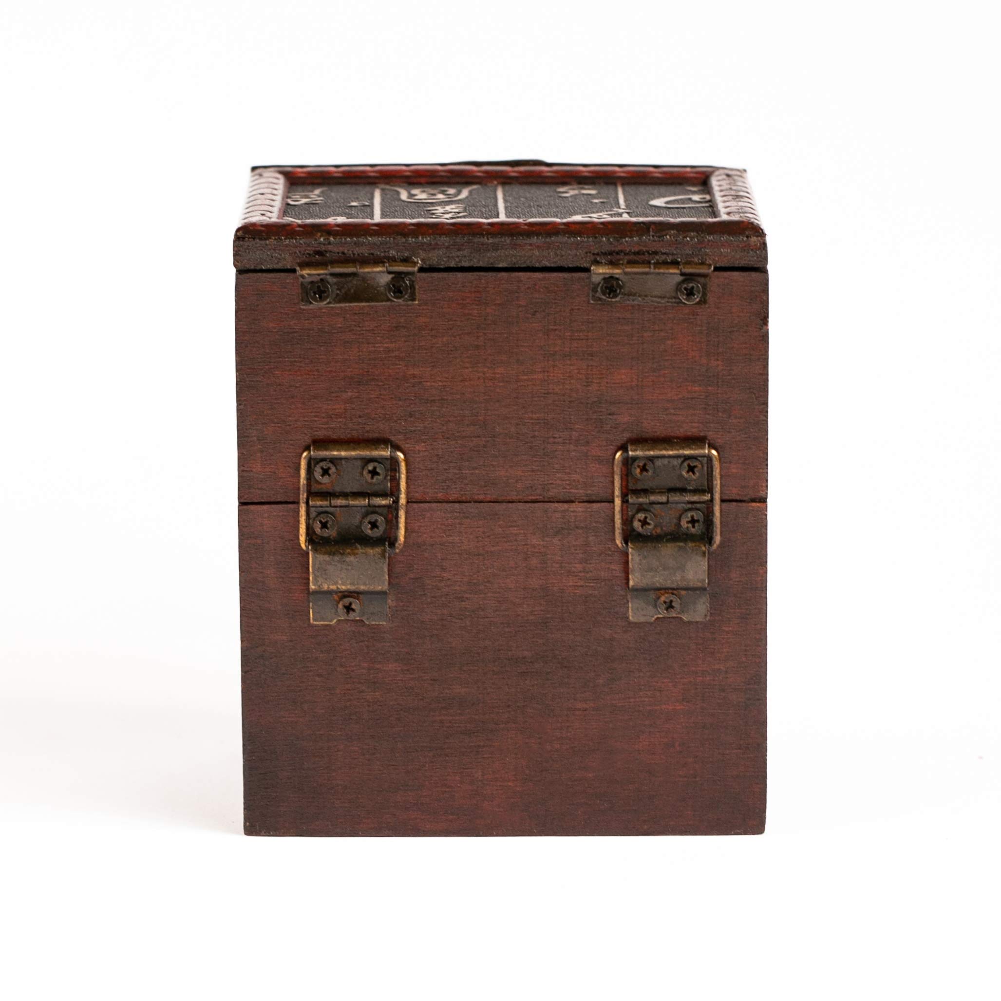KakapopoTCG Elven Vault (Ancient Runes) Wood Deck and Counter Box Protector Sleeve Storage Trading Cards TCG MTG Magic FaB YGO EDH Commander Box FaB TCG PTCG Dice Box