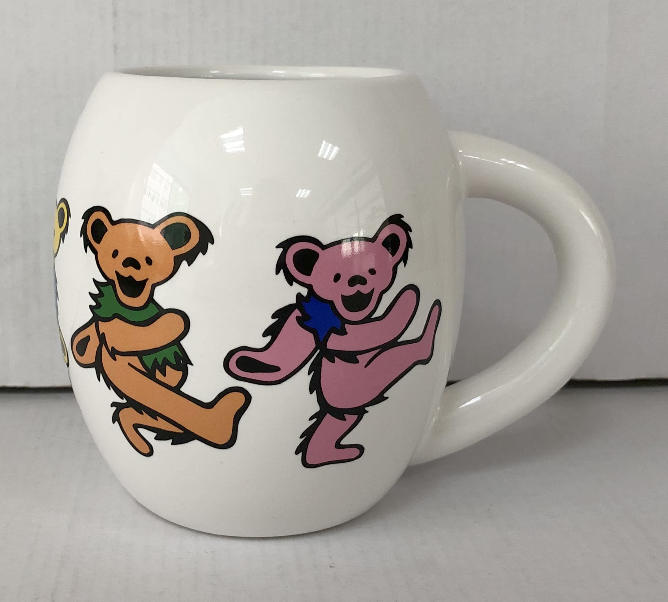 Bioworld Grateful Dead Dancing Bears 18 oz Oval Ceramic mug