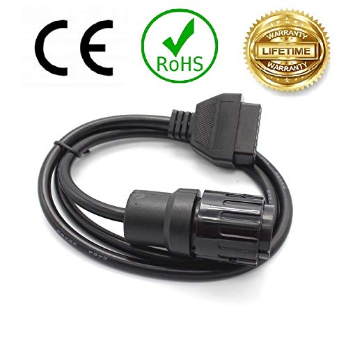 AuraTech 10pin Motor Cable OBD OBD2 Diagnostic Adapter obdii Cable for Motorcycles