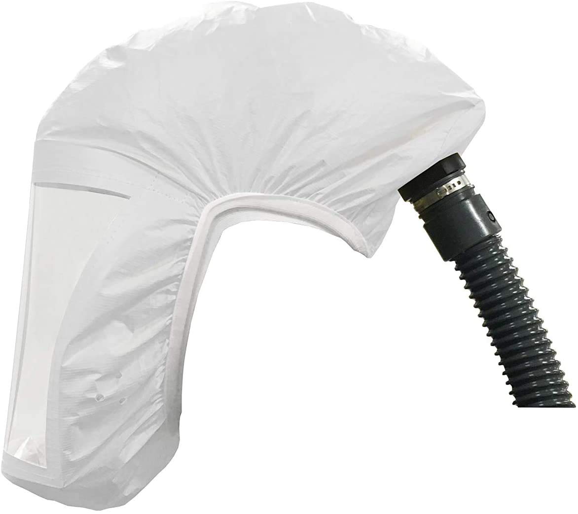 MSA 10214805 OptimAir TL Powered Air-Purifying Respirator Response Kit - Low-Profile White Hood & 2 Type HE Cartridges, Extended-Life Battery, Includes Charger & Breathing Tube, Durable & Reusable