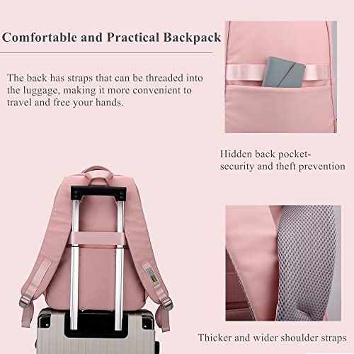 Girls Plaid Aesthetics Backpack Teens Lightweight Casual Bookbag Kawaii Travel Bag with Cute Accessories Schoolbag