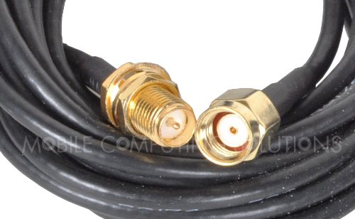 Mo-Co-So 4M/13' RP-SMA Male to RP-SMA Female WiFi Antenna Extension Cable RPSMA
