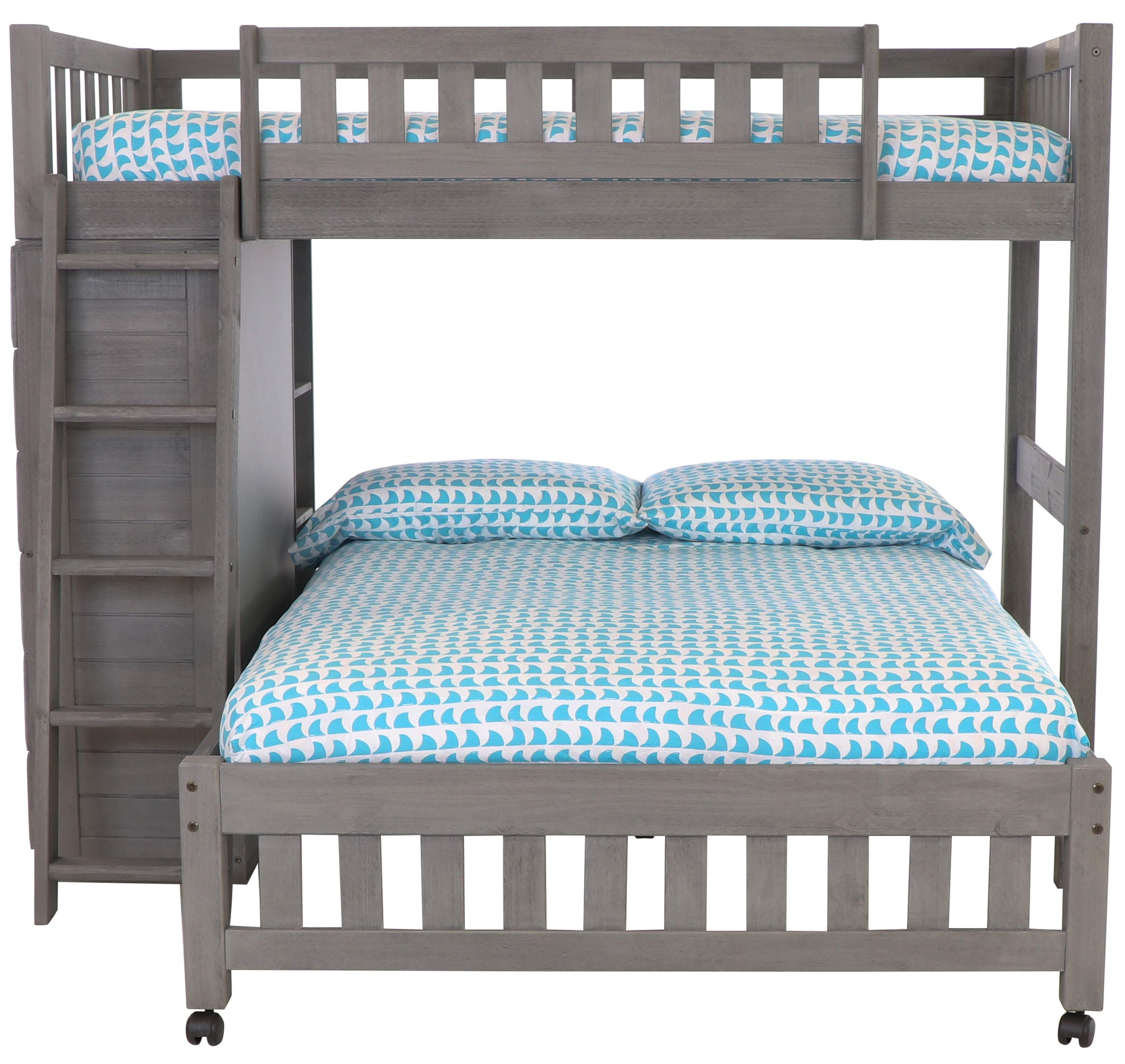 Discovery World Furniture Charcoal Twin Over Full Loft