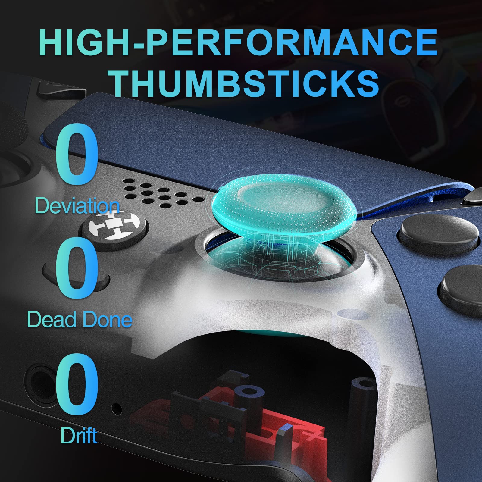 AUGEX Wireless Controller for PS4 Controller, Ymir GamePad for Playstation 4 Controller with Turbo, Steam Gamepad Work with Back Paddles, Scuf Controllers for PS4/Pro/Silm/PC/IOS