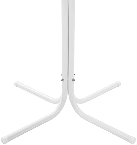 Crosley Furniture Griffith 3-Piece Outdoor Bistro Set, Retro Metal Patio Table and Chairs for Dining, Porch, Sky Blue Gloss and White Satin