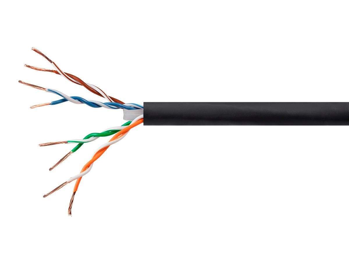 Monoprice Cat6 Ethernet Bulk Cable - 250 Feet - Green Network Internet Cord - Solid, 500Mhz, UTP, CMR, Riser Rated, Pure Bare Copper Wire, 23AWG